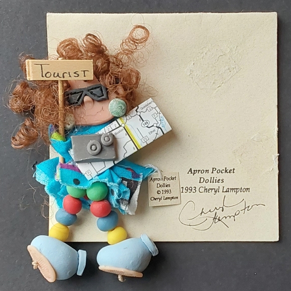 Cheryl Lampton | Toys | Vintage Apron Pocket Dollies Tourist | Poshmark